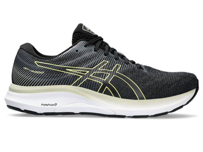 GT-4000 3 (2E WIDE) | Men | Black/Glow Yellow | Mens Running Shoes ...