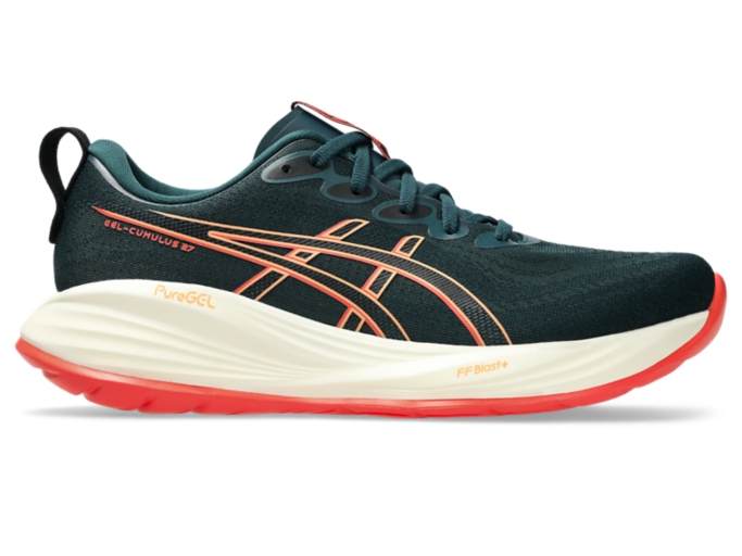 GEL-CUMULUS 27 | Men | Saxon Green/Coral Reef | Men's Running Shoes ...