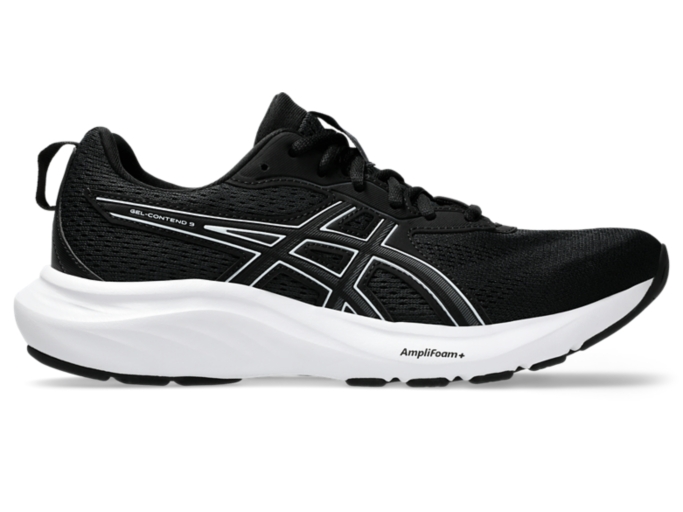 GEL-CONTEND 9 | Women | Black/White | Women’s Running Shoes | ASICS ...
