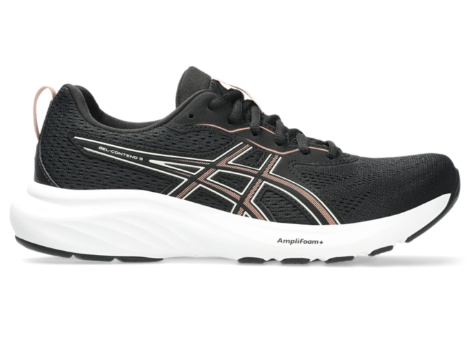 GEL-CONTEND 9 | Women | BLACK/SAND RED | Women’s Running Shoes | ASICS ...