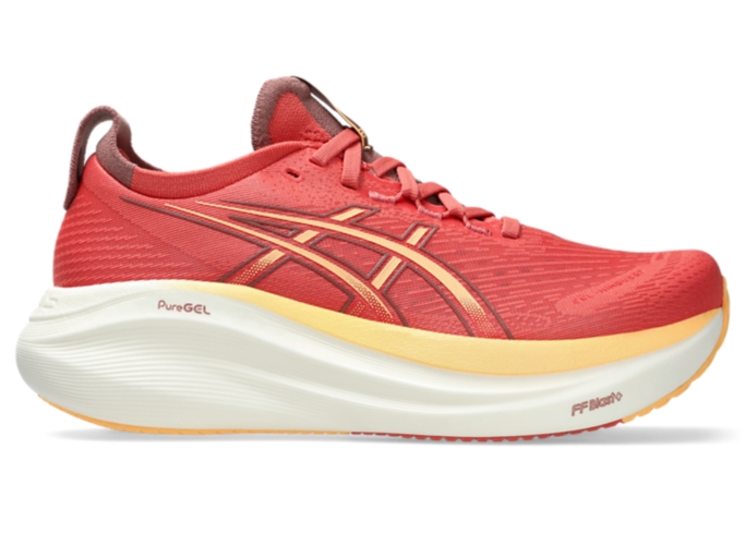 GEL-NIMBUS 27 | Women | Dark Pink Clay/Orange Glow | Scarpe da running donna | ASICS IT