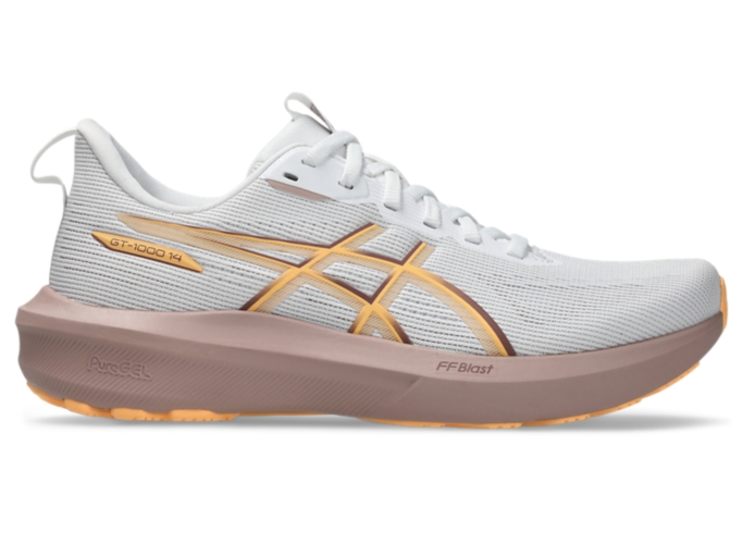 GT-1000 14 | Women | WHITE/RUBBLE RED | Women’s Running Shoes | ASICS Singapore