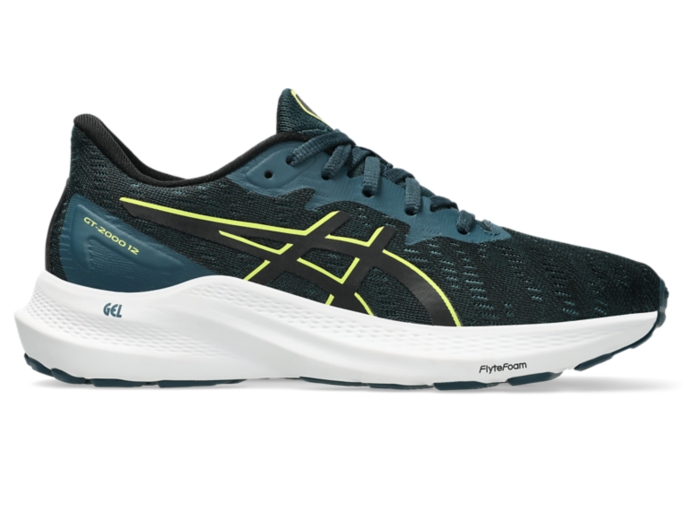 GT-2000 12 GS | Kids | TRANQUIL TEAL/CITRON | Kids' Running Shoes | ASICS Singapore