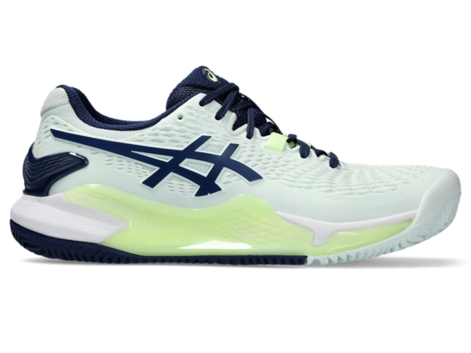 GEL-RESOLUTION 9 (HERRINGBONE) | Women | Pale Mint/Blue Expanse | Womens Tennis Shoes | ASICS ...