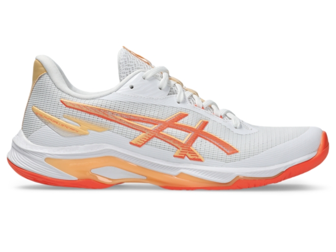 NETBURNER BALLISTIC FF 4 | Women | White/Vivid Coral | Womens Netball ...