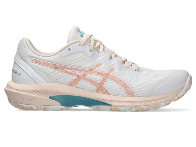 NETBURNER SHIELD FF | Women | WHITE/PEARL PINK | Women's Netball Shoes ...
