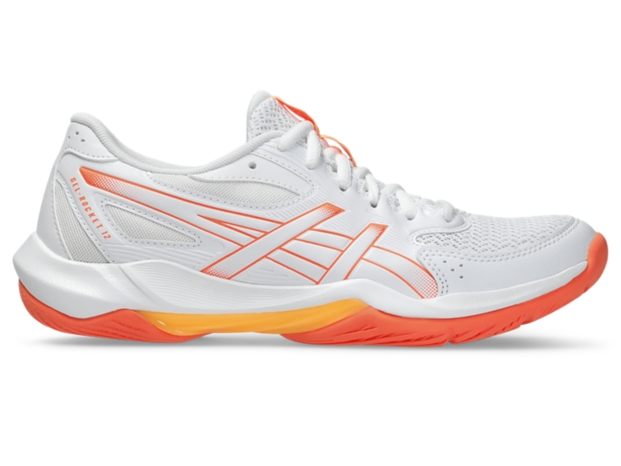 GEL-ROCKET 12 | Women | WHITE/VIVID CORAL | Women's Indoor Shoes | ASICS Philippines