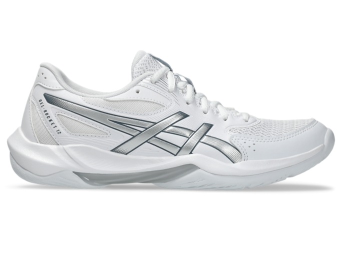 GEL-ROCKET 12 | Women | WHITE/PURE SILVER | Women's Indoor Shoes | ASICS Malaysia