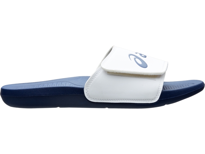Unisex ADJUSTABLE SLIDE | White/Indigo Blue | Unisex Training Shoes ...