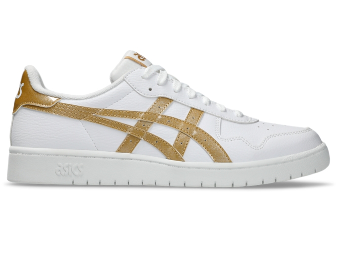 JAPAN S | Unisex | WHITE/PURE GOLD | Unisex Sportstyle Shoes | ASICS ไทย