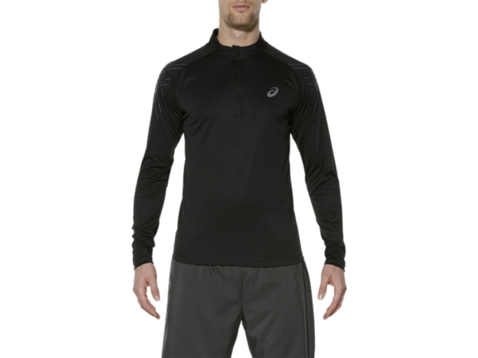 ASICS STRIPE LS 1/2 ZIP | Men | PERFORMANCE BLACK | notdisplayed | ASICS UK