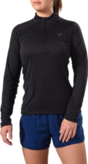 LS 1/2 ZIP TOP | Women | PERFORMANCE BLACK | notdisplayed | ASICS UK