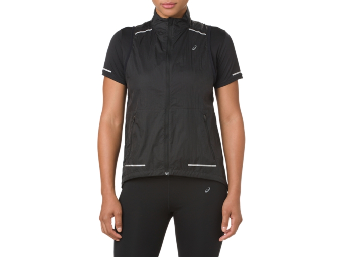 Lite-Show Vest | Performance Black | Jackets & Outerwear | ASICS