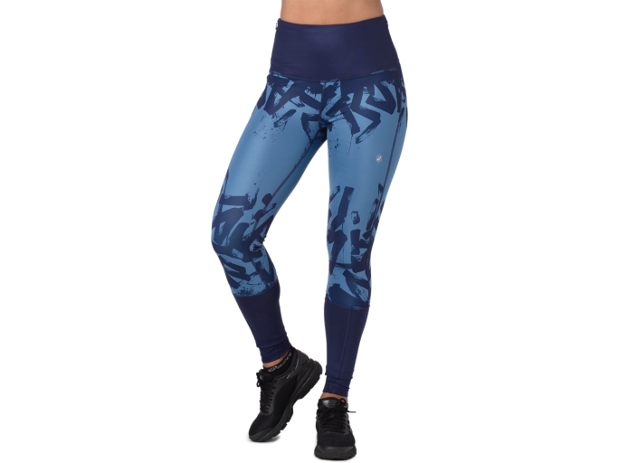 High Waist Tight | Azure/Peacoat | Tights & Leggings | ASICS