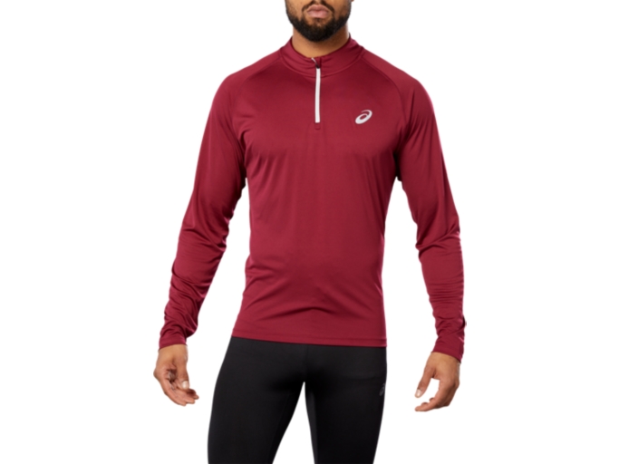 LS 1/2 ZIP | Men | CORDOVAN | notdisplayed | ASICS UK