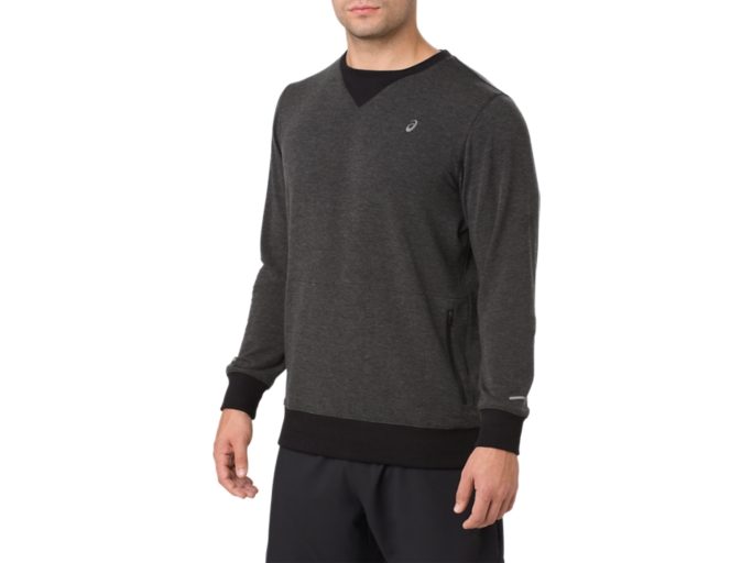 Long Sleeve Crew Shirt | Performance Black | Long Sleeve Shirts | ASICS