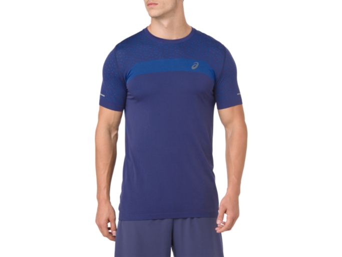UNISEX SEAMLESS SS TEXTURE | INDIGO BLUE | notdisplayed | ASICS UK