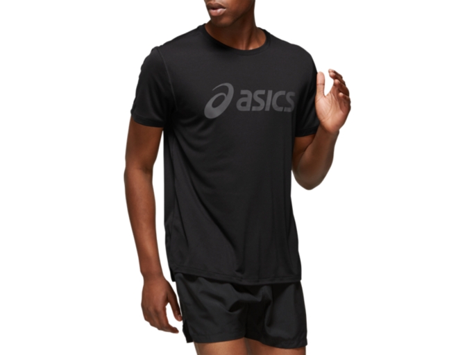 MEN'S SILVER ASICS TOP | Performance Black / Dark Grey | T-Shirts ...