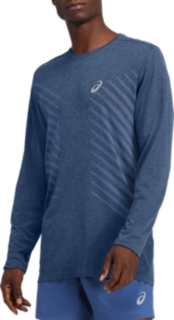 Men's SEAMLESS LS TOP | Grand Shark Heather | Shirts Met Lange Mouwen ...