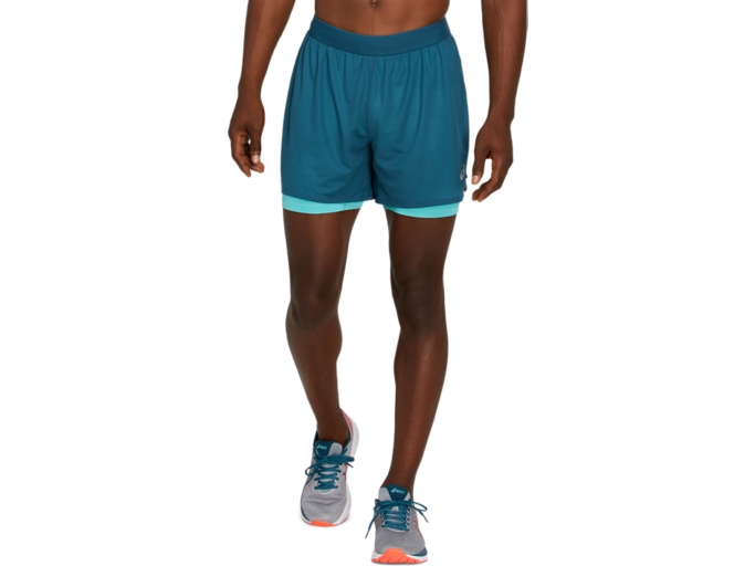 VENTILATE 2-N-1 5 INCH SHORT | Men | Magnetic Blue/Techno Cyan | Mens ...