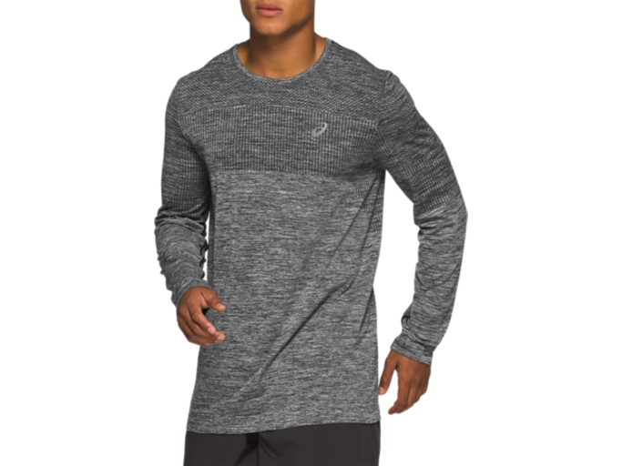 RACE SEAMLESS LONG SLEEVED TOP | Men | Performance Black | Mens Long ...