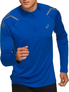 ICON LS 1/2 ZIP TOP | Men | TUNA BLUE | ASICS UK