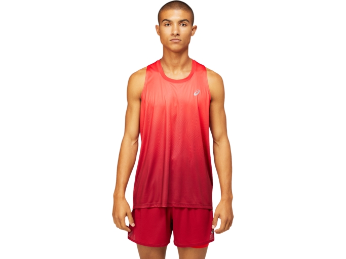 KASANE SINGLET | Men | Electric Red/Burgundy | Mens Singlets | ASICS ...
