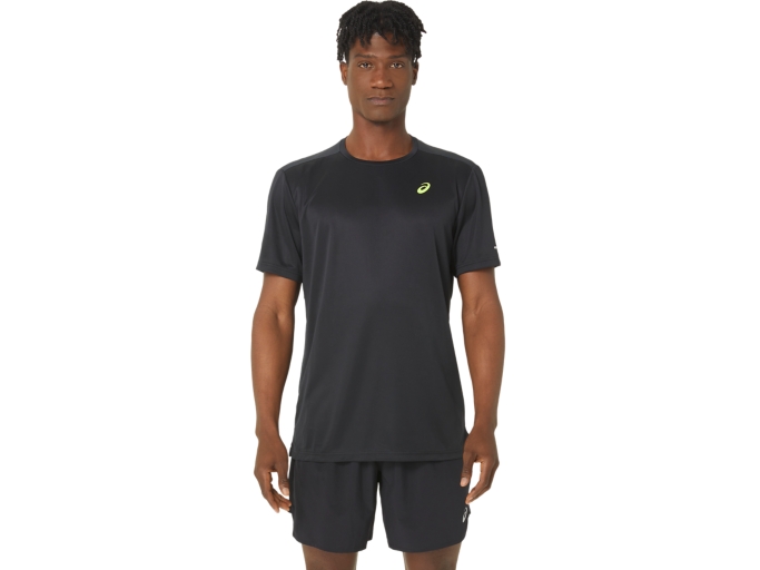 LITE-SHOW MESH SHORT SLEEVE TOP | Performance Black | T-Shirts & Tops ...