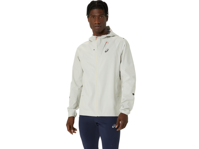 METARUN WATERPROOF JACKET | Birch | Jackets & Outerwear | ASICS