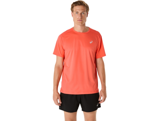 ASICS CORE SS TOP | Men | Coral Reef | Kortærmede trøjer til mænd ...