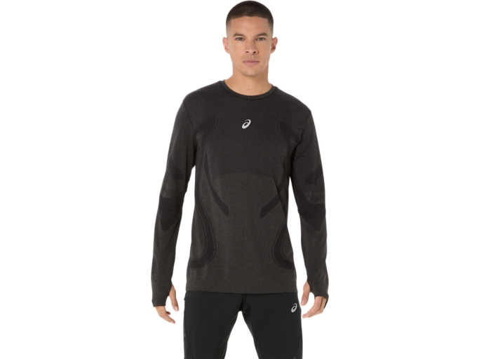 ROAD SEAMLESS LS TOP | Men | PERFORMANCE BLACK | Men's Long Sleeve ...