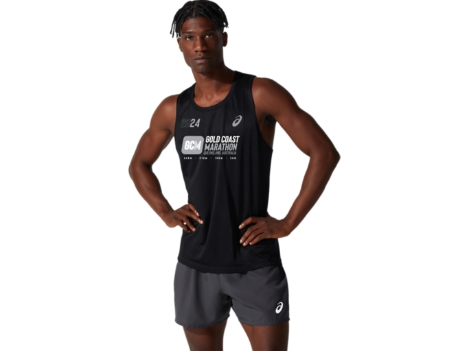 GCM24 SILVER SINGLET | Men | Performance Black | Mens Singlets | ASICS ...