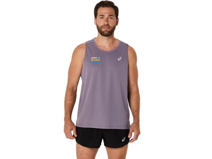 GCM25 SILVER SINGLET | Men | Lavender Grey | Mens Singlets | ASICS ...