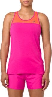 Loose Strappy Tank | Pink Rave/Nova Orange | Sleeveless Shirts | ASICS
