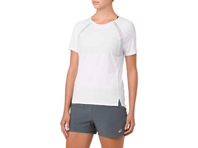 Women's Metarun Short Sleeve Top | Brilliant White | T-Shirts & Tops ...