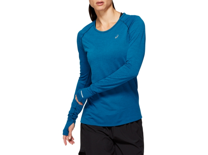 SEAMLESS LS TEXTURE | Women | MAKO BLUE | notdisplayed | ASICS UK