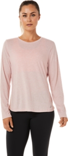 WOMEN'S LONG SLEEVE HEATHER TOP | Ginger Peach Heather | Long Sleeve ...