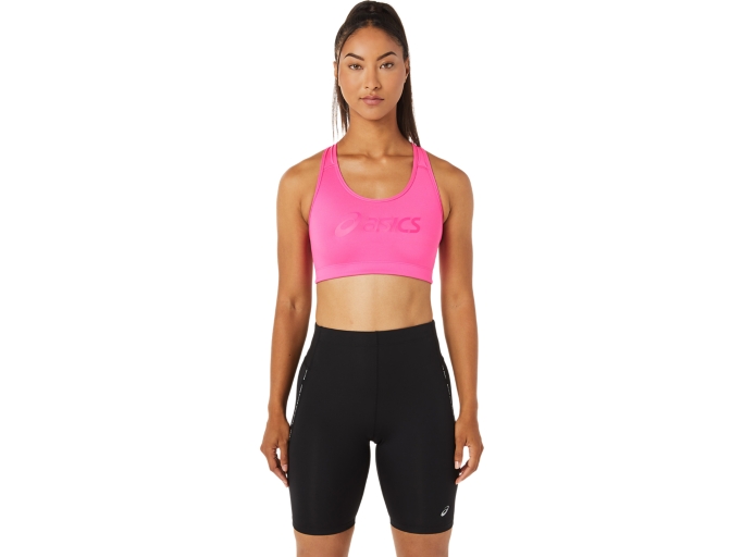 WOMEN'S SPIRAL ASICS BRA | Pink Glo/Pink Glo | Sports Bras | ASICS