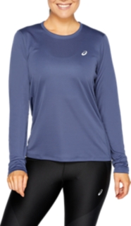 Women's SILVER LONG SLEEVED TOP | Thunder Blue | Long Sleeved Tops ...