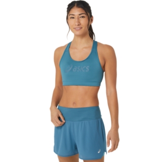 ASICS PADDED BRA | Women | Gloomy Sea/Gloomy Sea | Womens Sports Bras ...