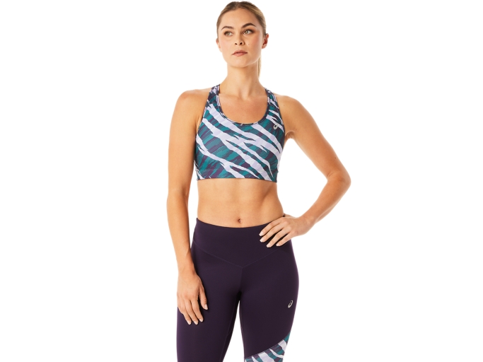 WOMEN'S WILD CAMO BRA | Night Shade/Velvet Pine | Sports Bras | ASICS