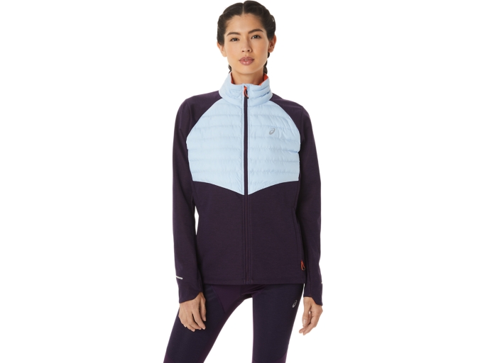 WINTER RUN JACKET | Women | Night Shade Heather/Soft Sky | Womens Jackets, Hoodies & Jumpers ...