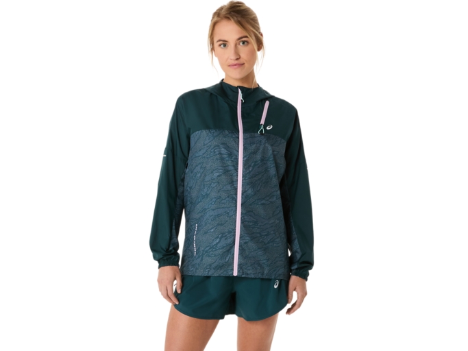 FUJITRAIL PACKABLE WINDBREAKER | Women | SAXON GREEN/LIGHT UBE | Women ...