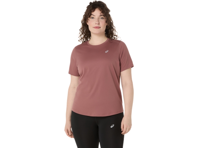 ASICS SILVER SS TOP | Women | RUBBLE RED | Short Sleeve Shirts | ASICS ...