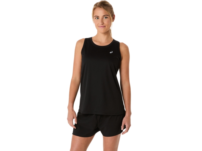 ASICS SILVER TANK | Women | Performance Black | Womens Singlets | ASICS ...