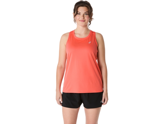 ASICS SILVER TANK | Women | CORAL REEF | Women's Tank Tops | ASICS ...