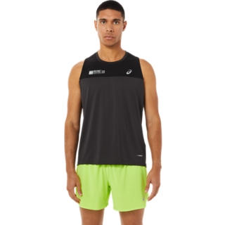 Men's GCM23 RACE SINGLET | Performance Black/Graphite Grey | Singlets ...