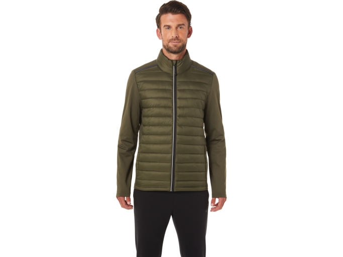 MEN'S ASICS MIXER JACKET | Olive Canvas/Performance Black | Jackets ...