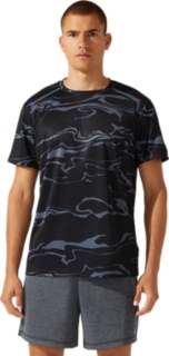 MEN'S AOP GRAPHIC SHORT SLEEVE TOP | Performance Black | T-Shirts ...