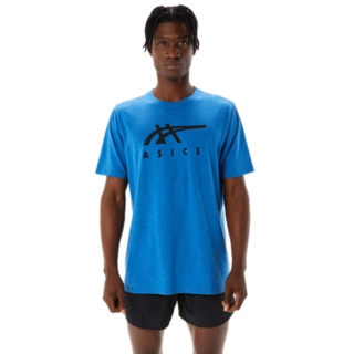 UNISEX ASICS STRIPE SHORT SLEEVE TEE | Lake Drive Heather | Unisex ...